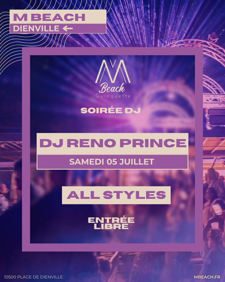 Soirée DJ avec DJ RENO PRINCE - Dienville - Sortir - Grands lacs de ...